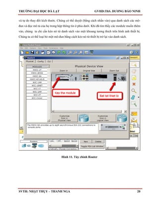 Tieu Luan - Mang may tinh voi Packet tracer | PDF