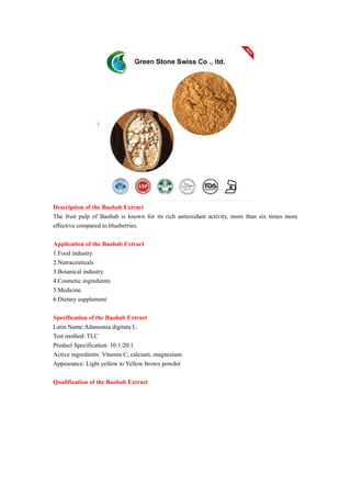 Baobab extract | DOC