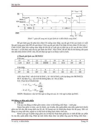 Điều khiển động cơ sử dụng IC MCP4921 | PDF
