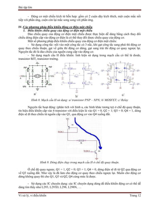 Điều khiển động cơ sử dụng IC MCP4921 | PDF