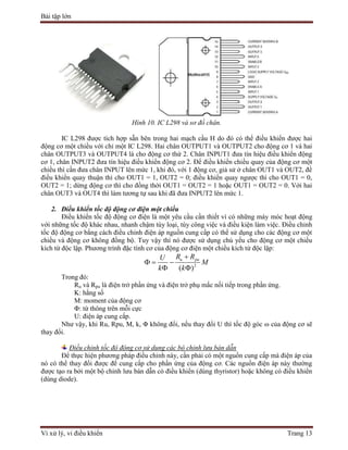 Điều khiển động cơ sử dụng IC MCP4921 | PDF