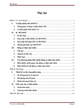 Điều khiển động cơ sử dụng IC MCP4921 | PDF