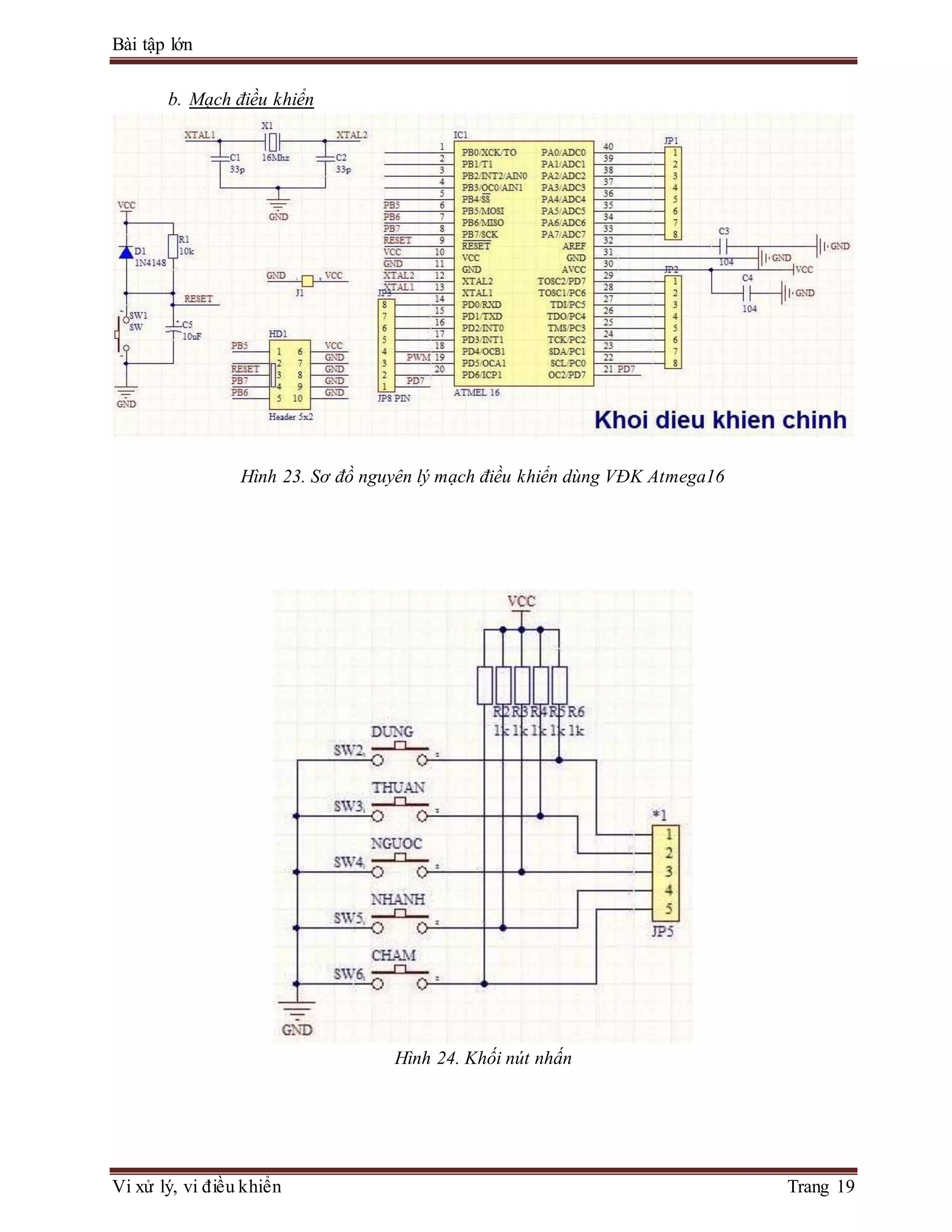 Điều khiển động cơ sử dụng atmega16 | DOCX