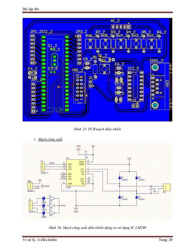 Điều khiển động cơ sử dụng atmega16 | DOCX