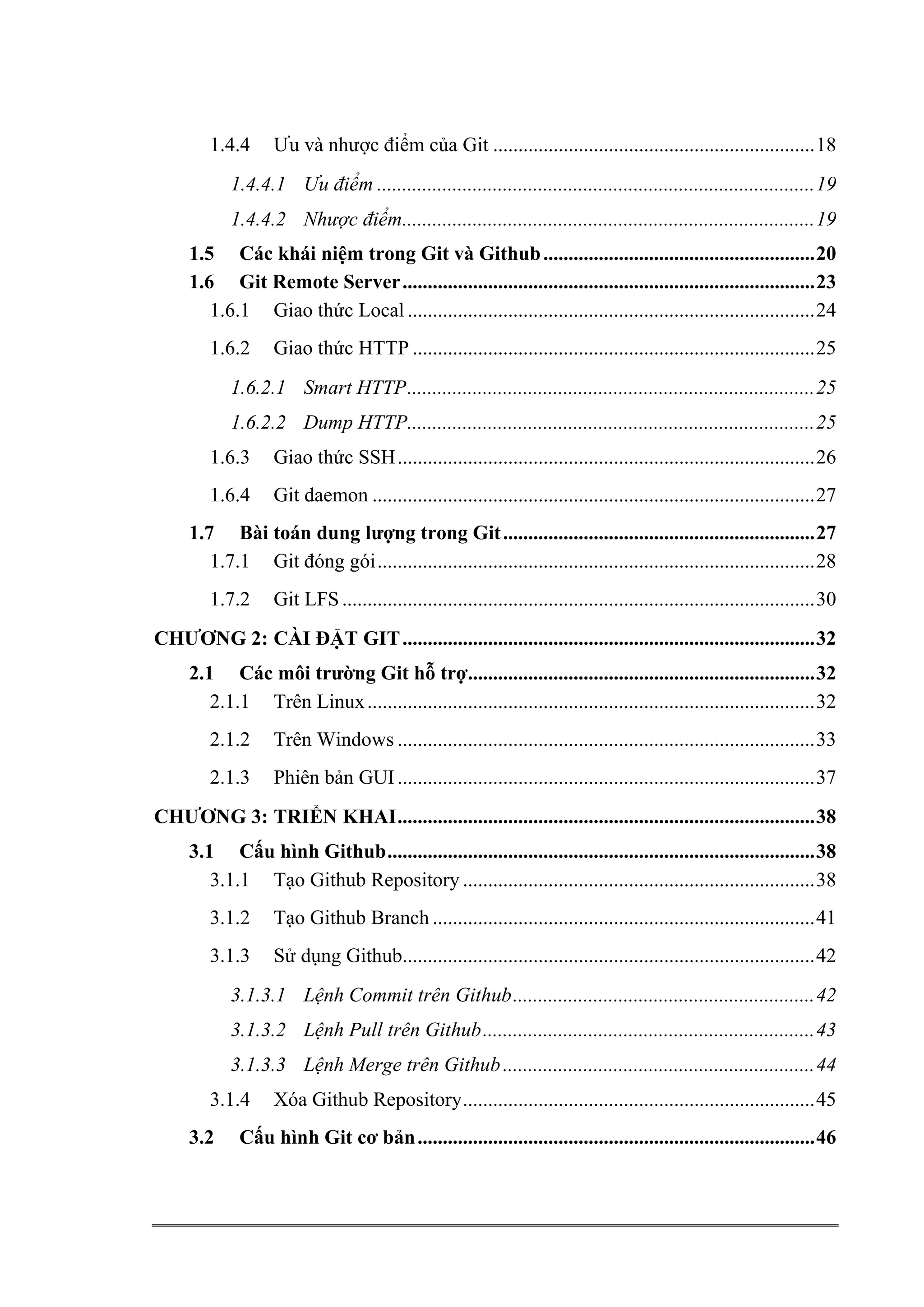 [Đồ án môn học] - Đề tài: Tìm hiểu Git và Github | PDF