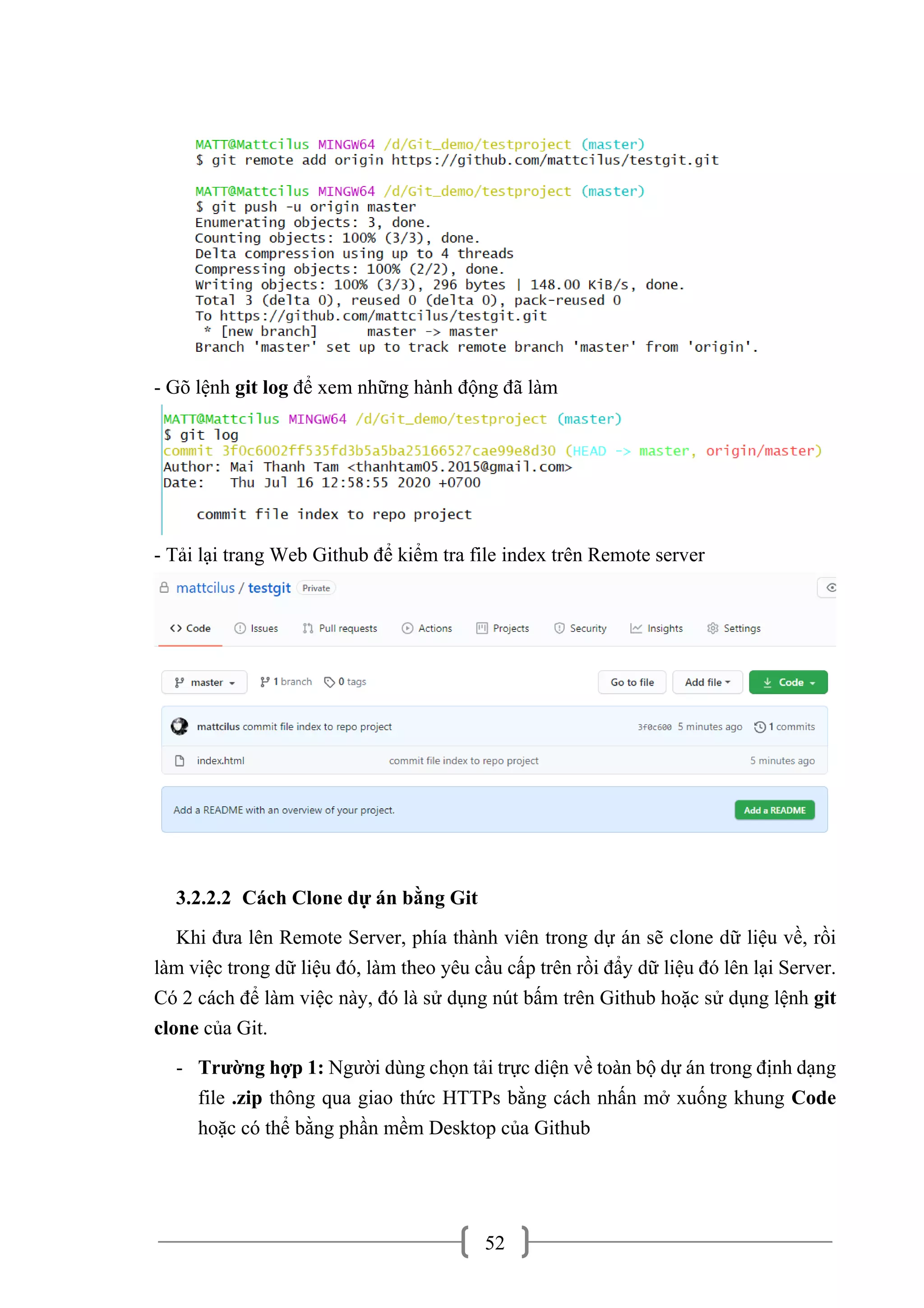 [Đồ án môn học] - Đề tài: Tìm hiểu Git và Github | PDF