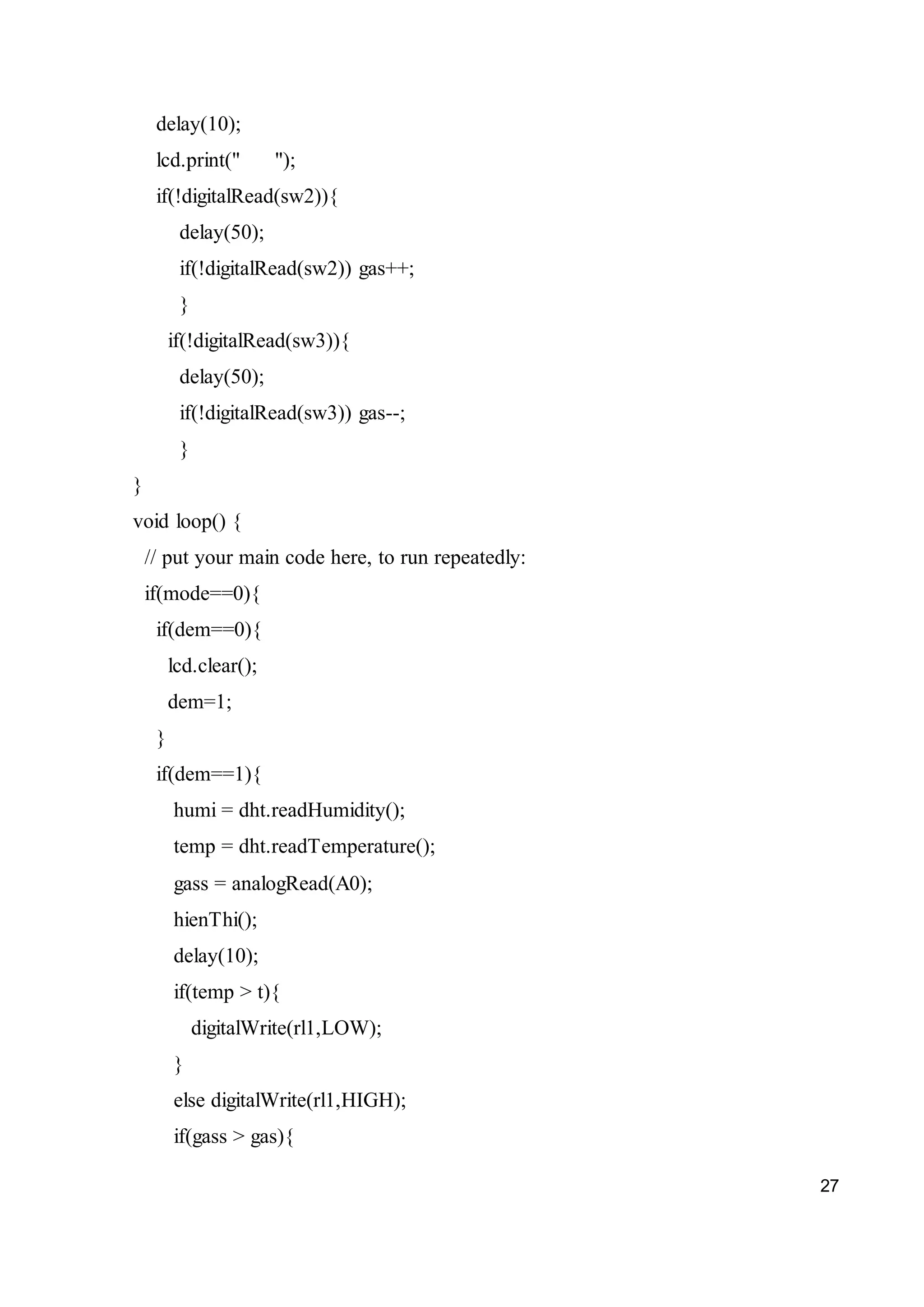 Đề tài: Thiết bị cảnh báo khí gas & phòng chống cháy nổ, HAY | DOCX
