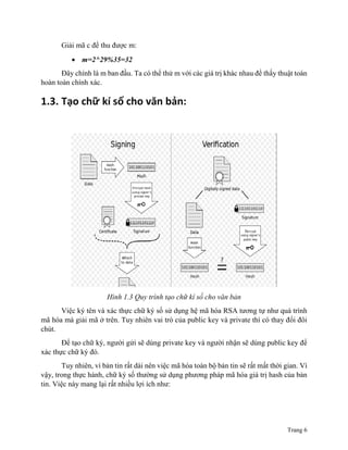 Báo cáo tốt nghiệp Android RSA mã hóa | PDF