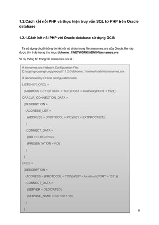 php với oracle database | PDF