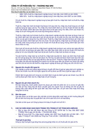 Bao cao tai chinh | PDF