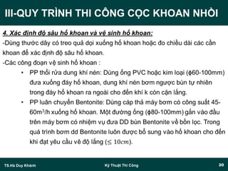 Thi công cọc khoan nhồi | PPT