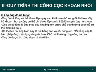 Thi công cọc khoan nhồi | PPT
