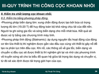 Thi công cọc khoan nhồi | PPT