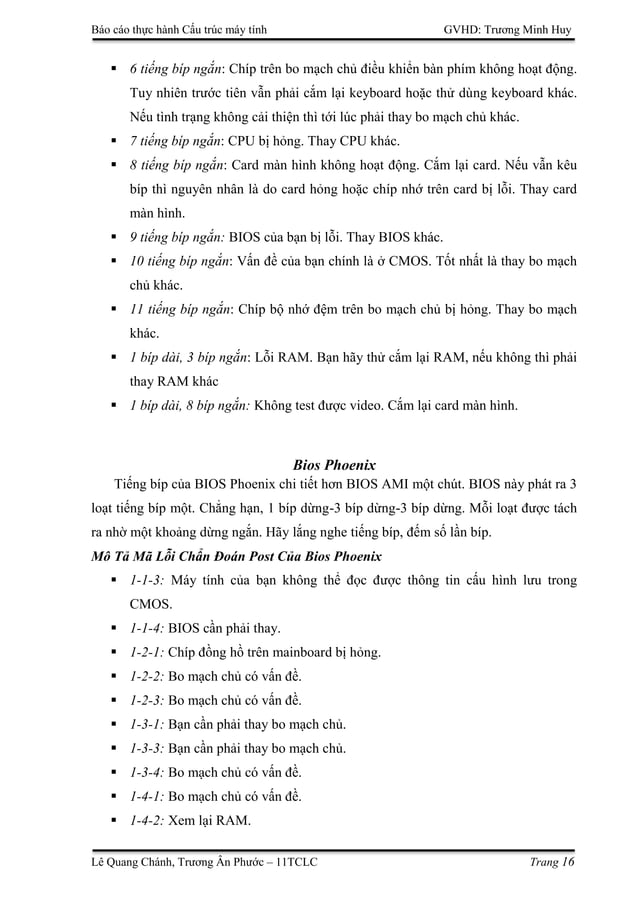 Baocao th ctmt | PDF