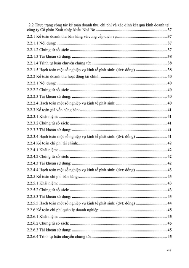 Báo Cáo Thực Tập Kế Toán Doanh Thu, Chi Phí Và Xác Định Kết Quả Kinh Doanh Tại Công Ty Xuất Nhập ...