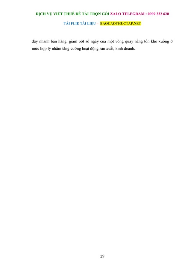 Báo Cáo Thực Tập Phân Tích Hiệu Quả Hoạt Động Kinh Doanh Tại Công Ty | DOCX