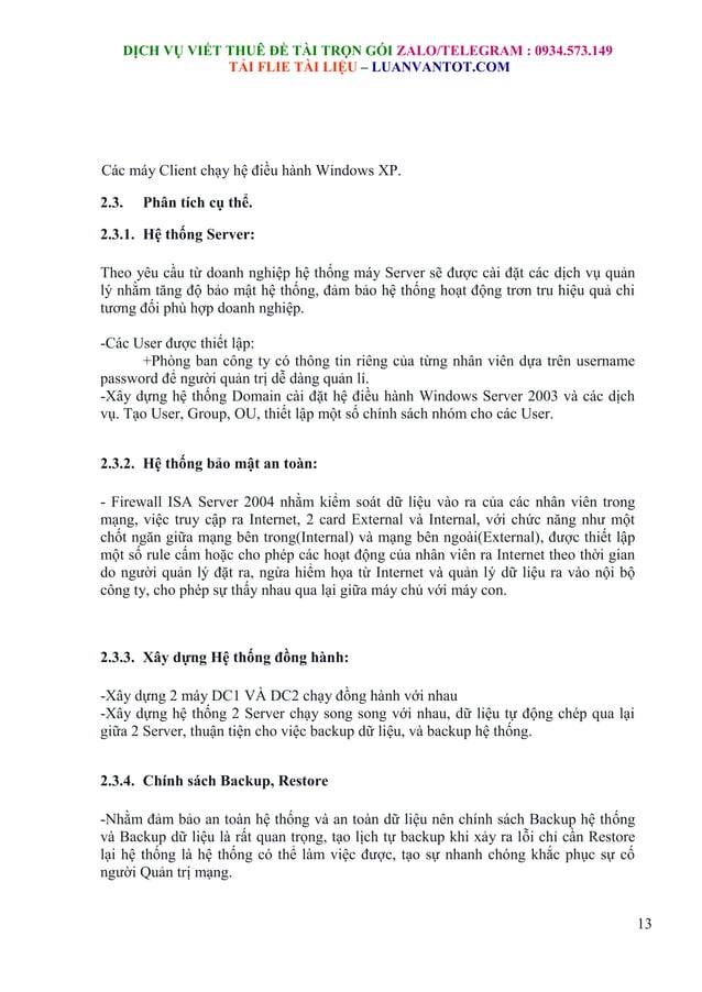 Báo Cáo Thực Tập Xây Dựng Hệ Thống Mạng Máy Tính Cho Doanh Nghiệp Vừa & Nhỏ.doc