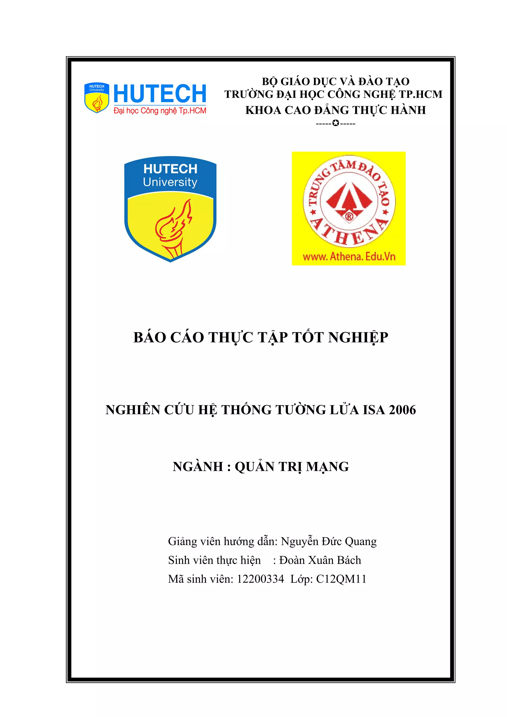 Bao cao thuc tap | PDF