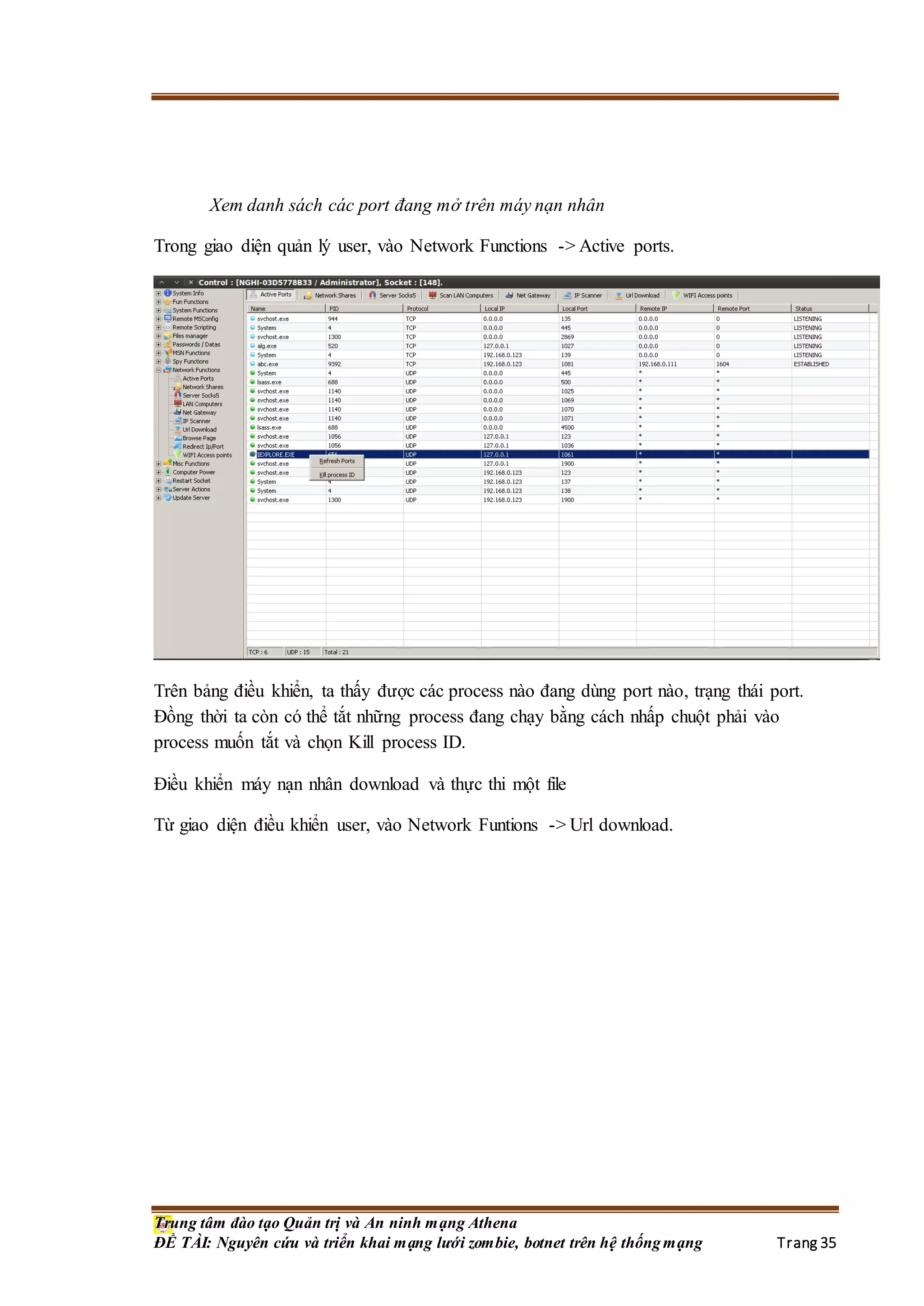 zombie-botnet (dongcatchay) | PDF