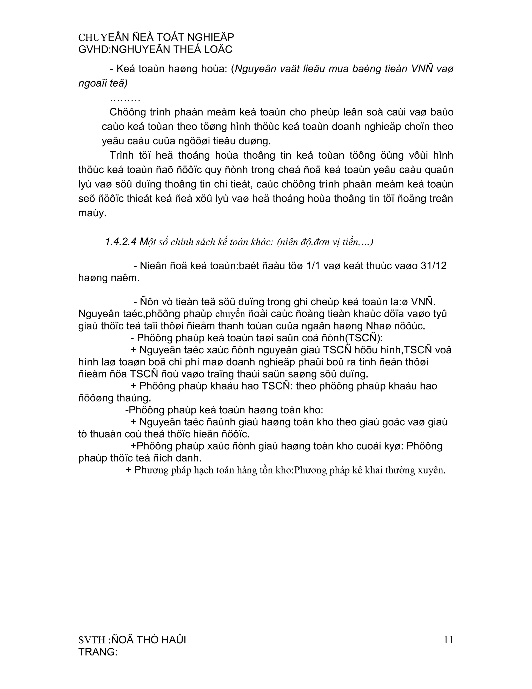 Bao cao thuc tap chi phi san xuat | PDF