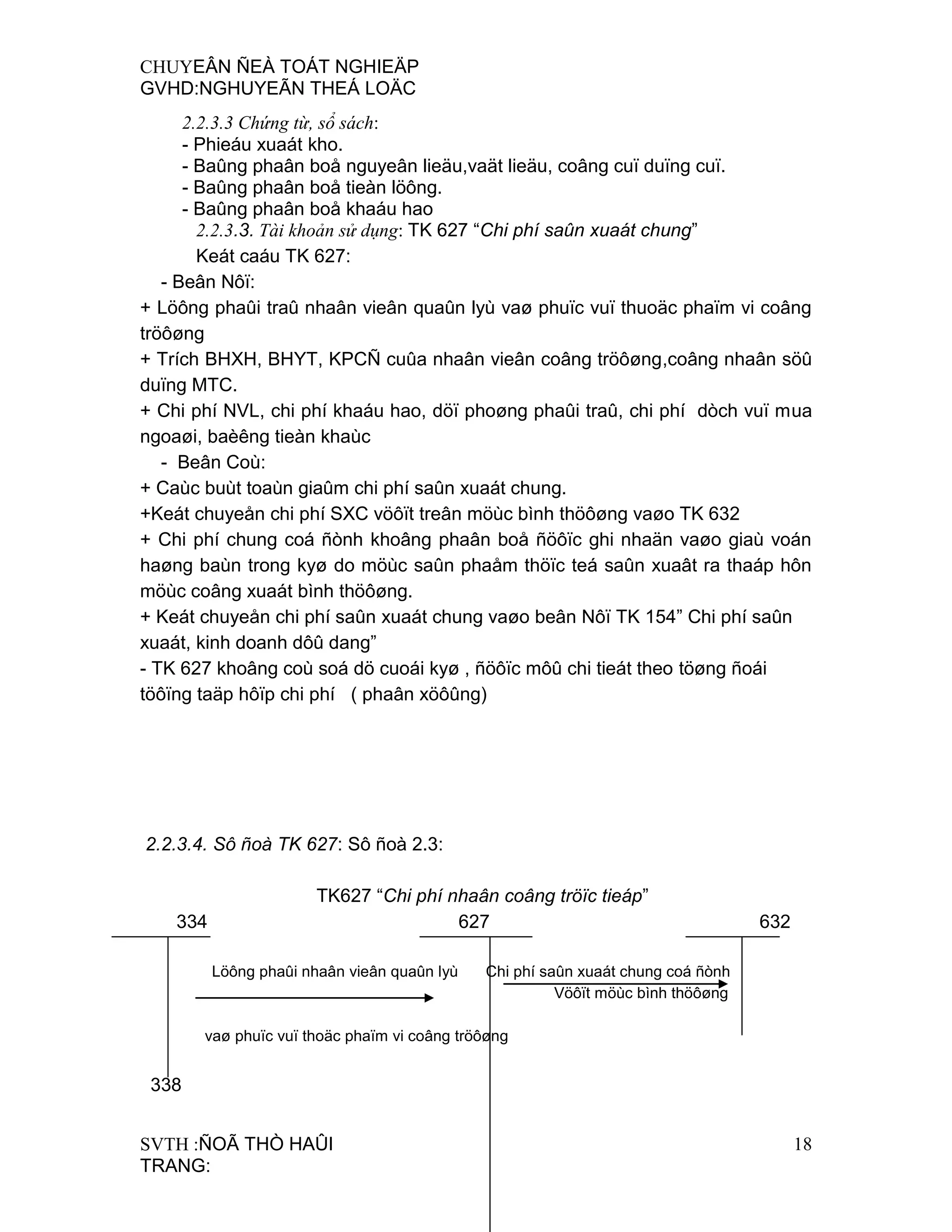 Bao cao thuc tap chi phi san xuat | PDF
