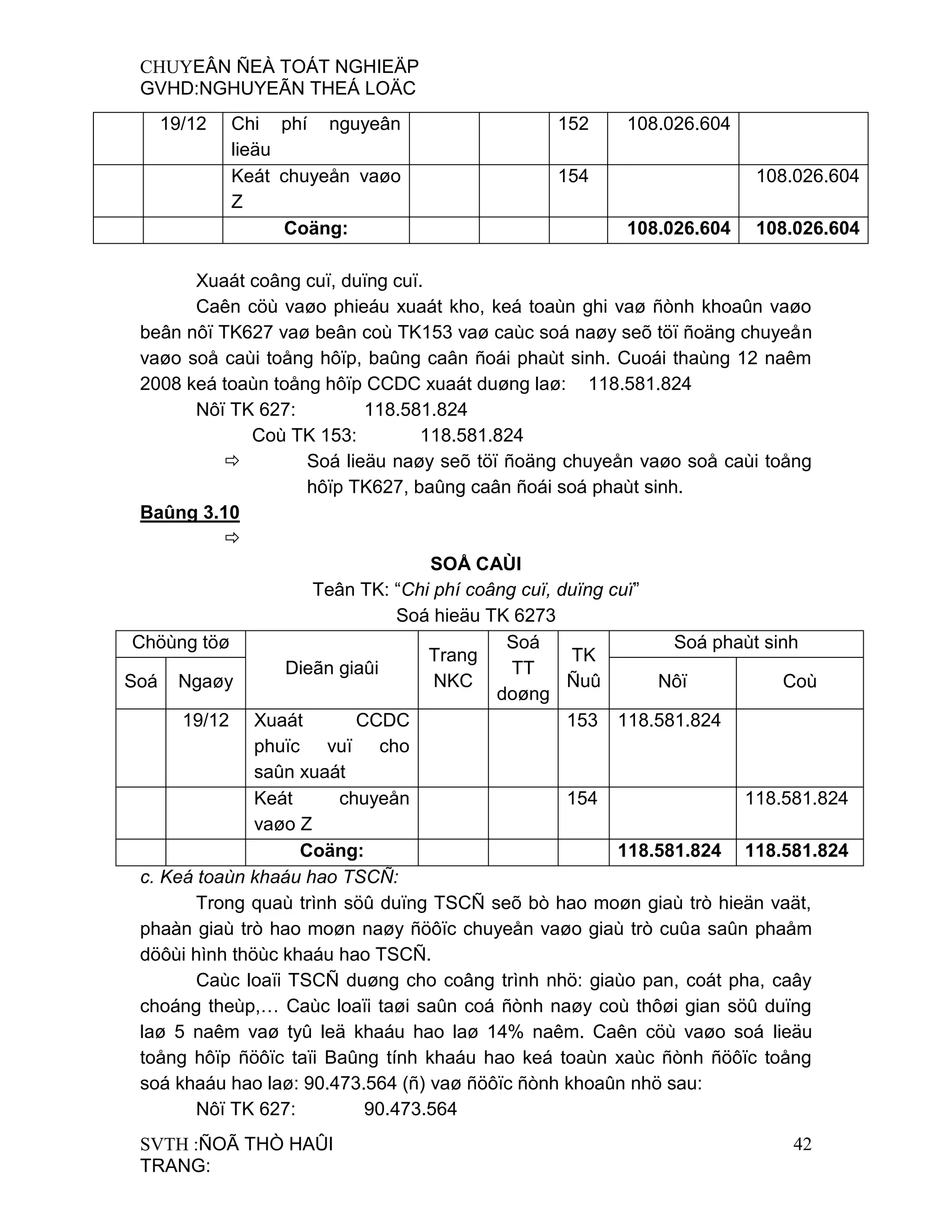 Bao cao thuc tap chi phi san xuat | PDF