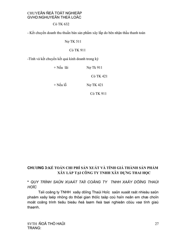 Bao cao thuc tap chi phi san xuat | PDF