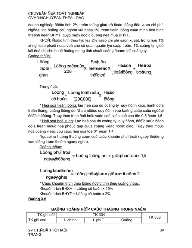 Bao cao thuc tap chi phi san xuat | PDF