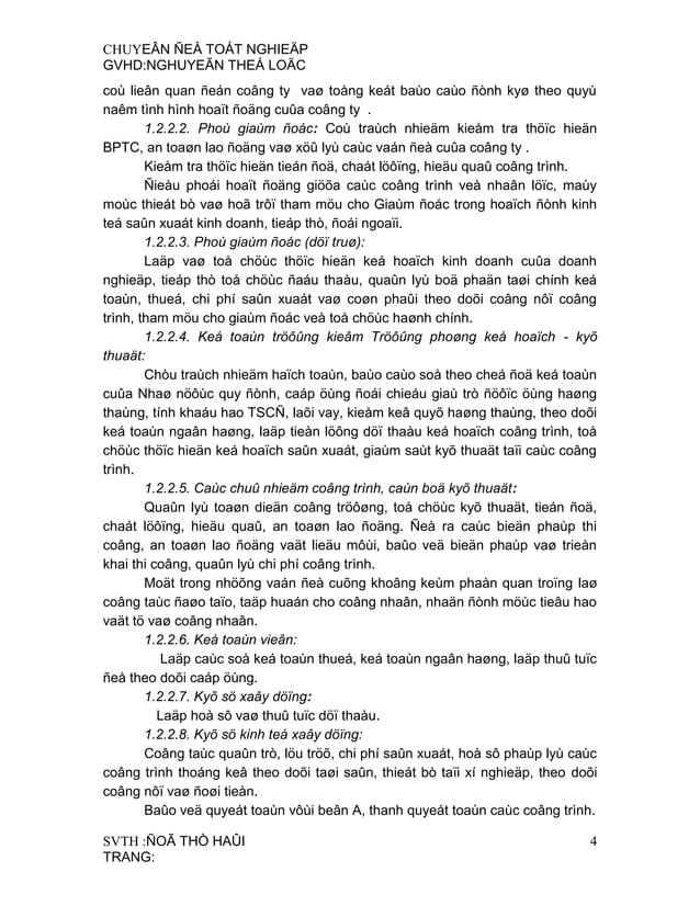 Bao cao thuc tap chi phi san xuat | PDF