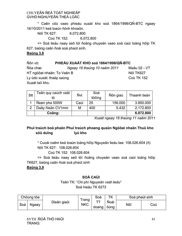 Bao cao thuc tap chi phi san xuat | PDF