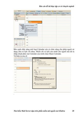 Bao cao thuc tap mail server zimbra | PDF
