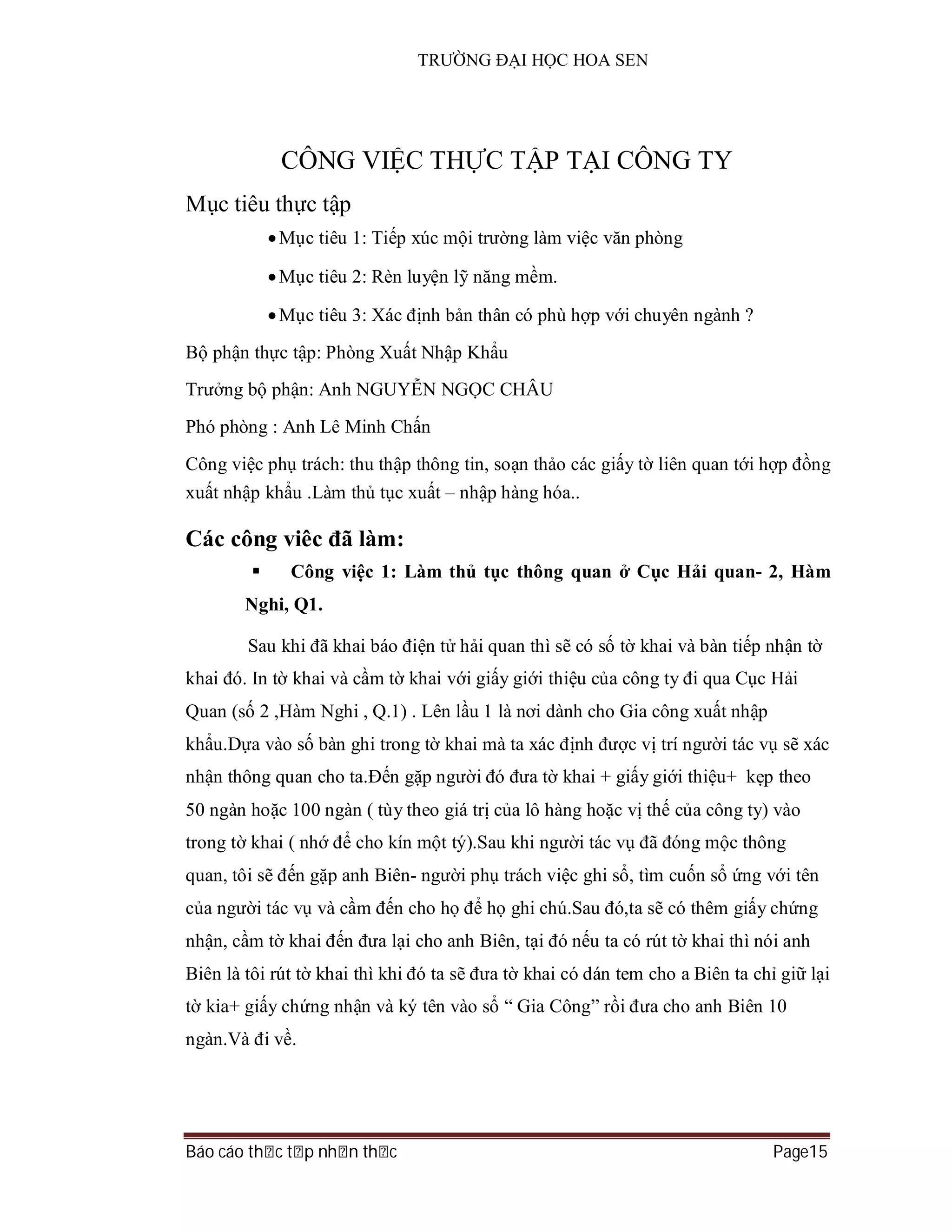 Bao cao thuc tap nhan104681 | PDF