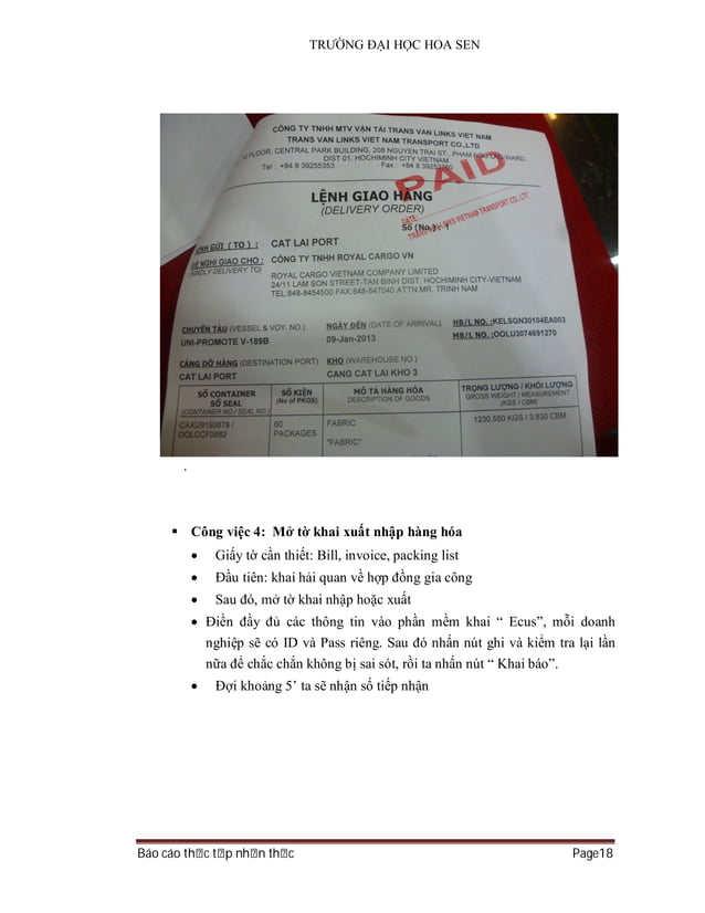 Bao cao thuc tap nhan104681 | PDF