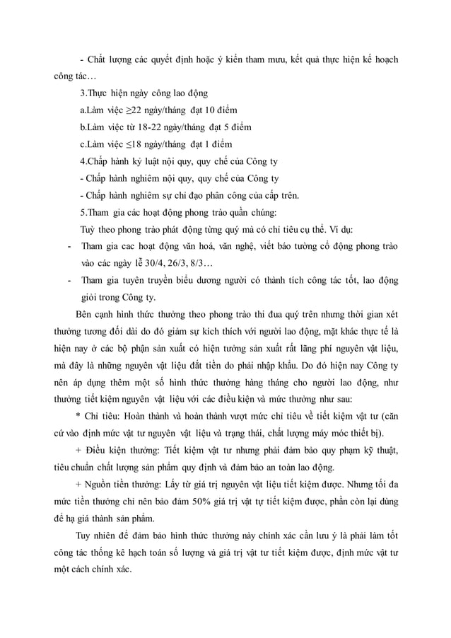 Báo cáo thực tập tiền lương và thưởng tại công ty, HAY, 9 ĐIỂM! | DOCX