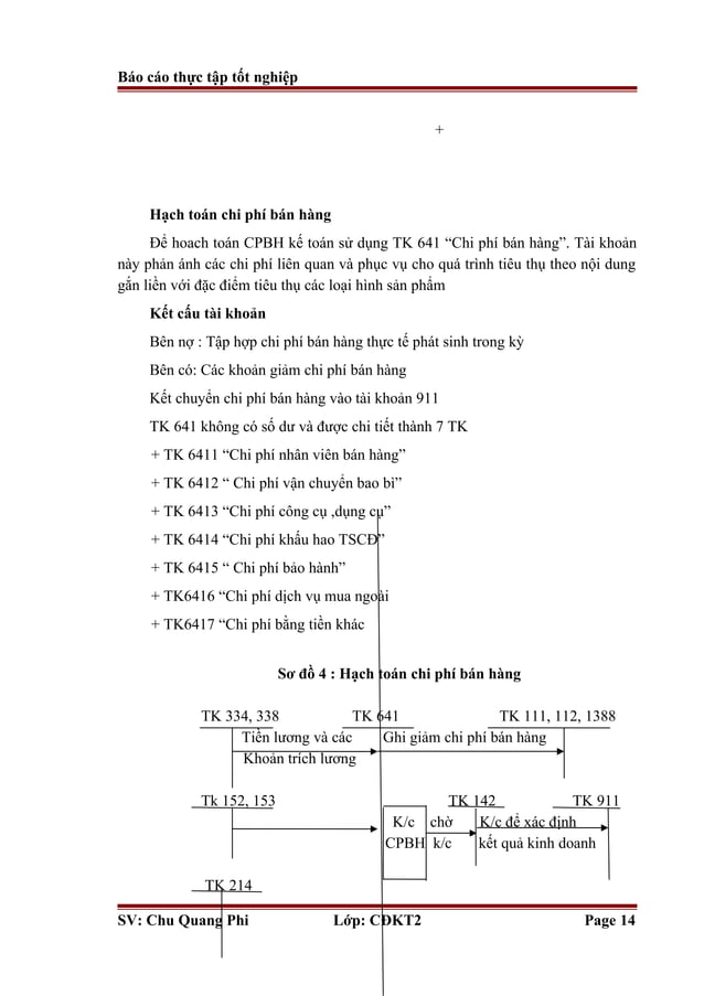 Bao cao thuc tap tot nghiep ke toan | PDF