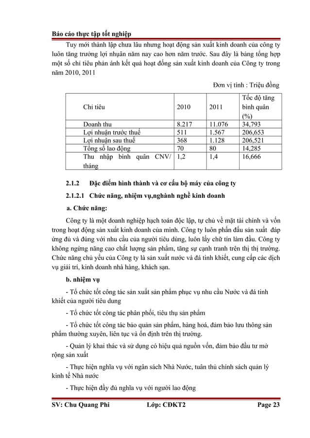 Bao cao thuc tap tot nghiep ke toan | PDF