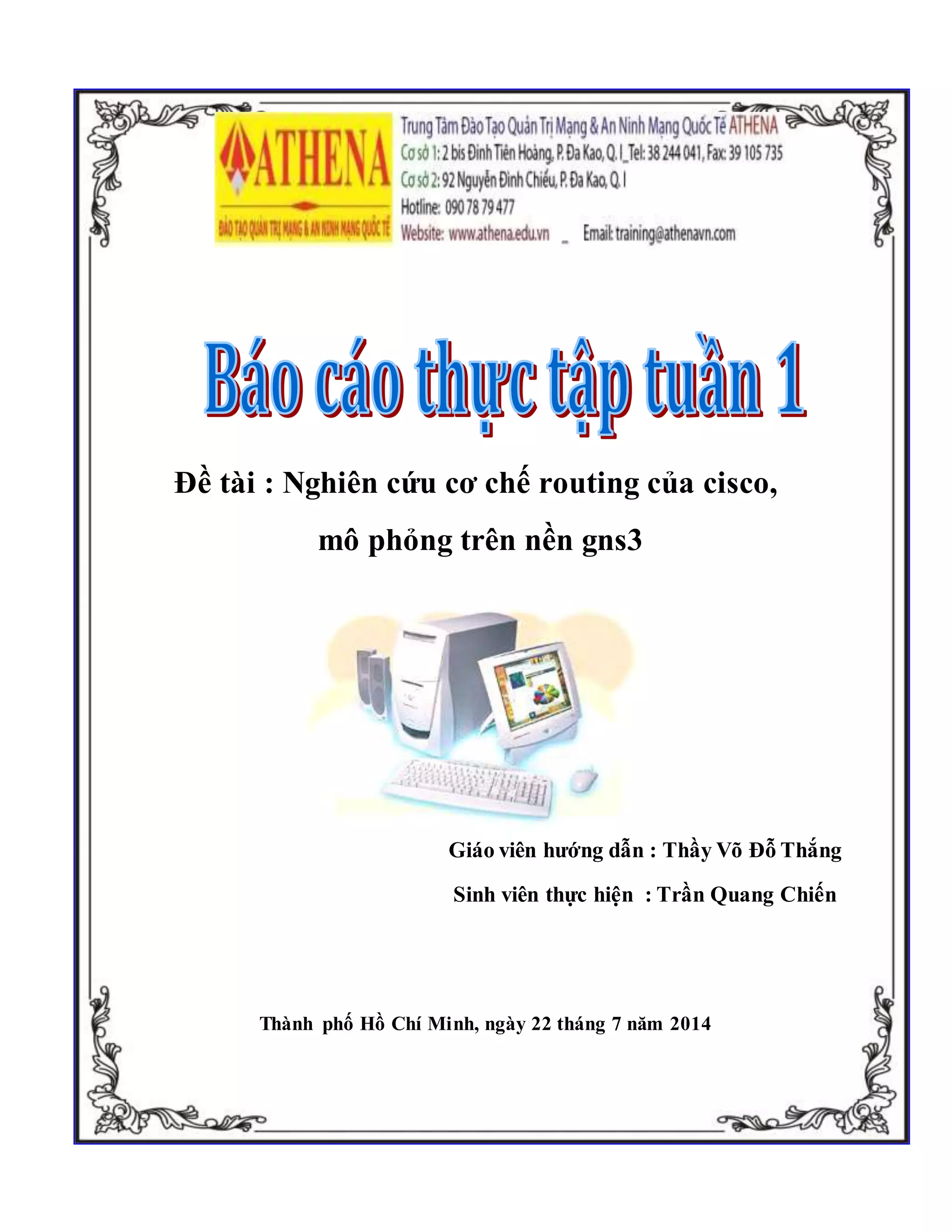 Bao cao thuc tap tuan 1 | PDF