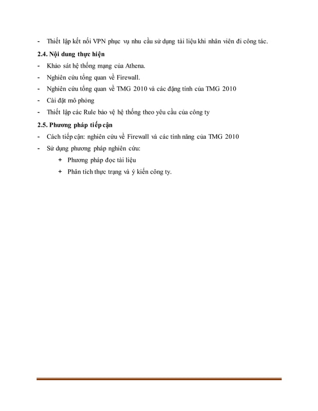 Bao cao thuc tap ve tmg forefont 2010 | DOCX