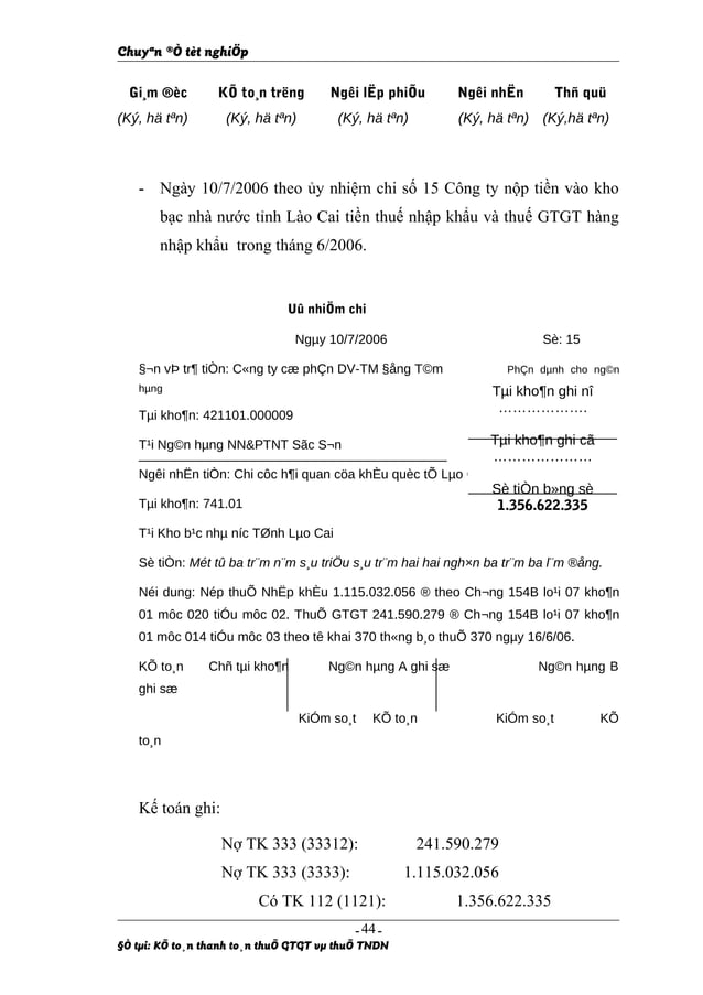 Báo cáo tốt nghiệp kế toán thuế GTGT | DOC