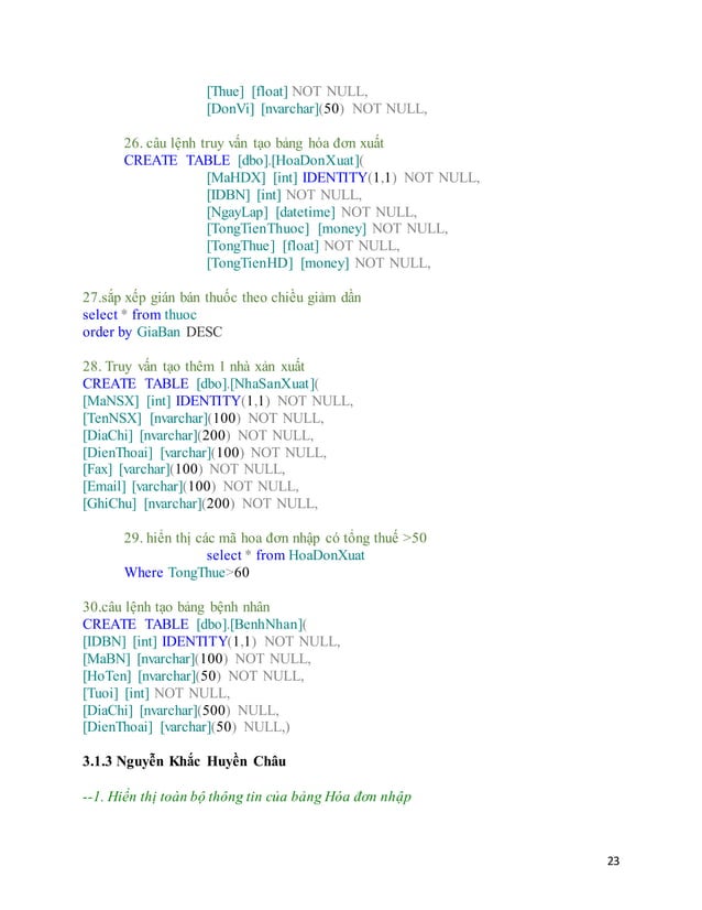 Đề tài: Xây dựng phần mềm quản lí bán thuốc, HAY, 9đ | DOCX