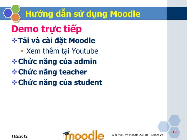 Bao cao ve moodle | PPTX