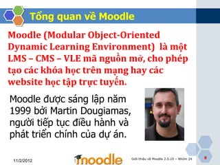 Bao cao ve moodle | PPTX