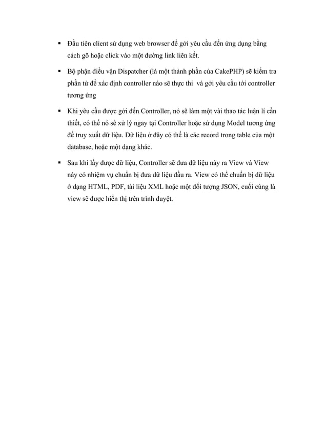 Bao cao web cake php | PDF