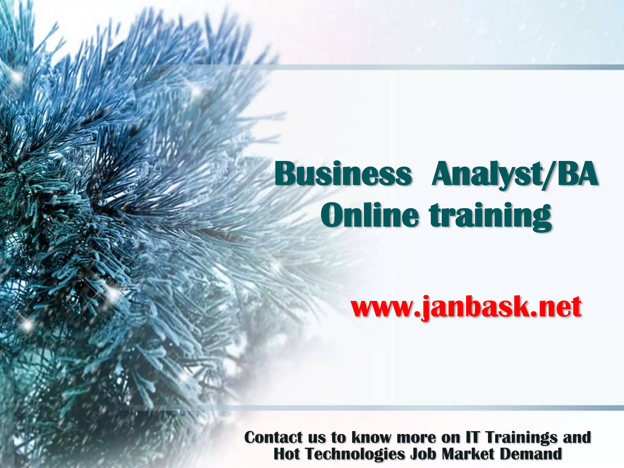 BA online training | PPT