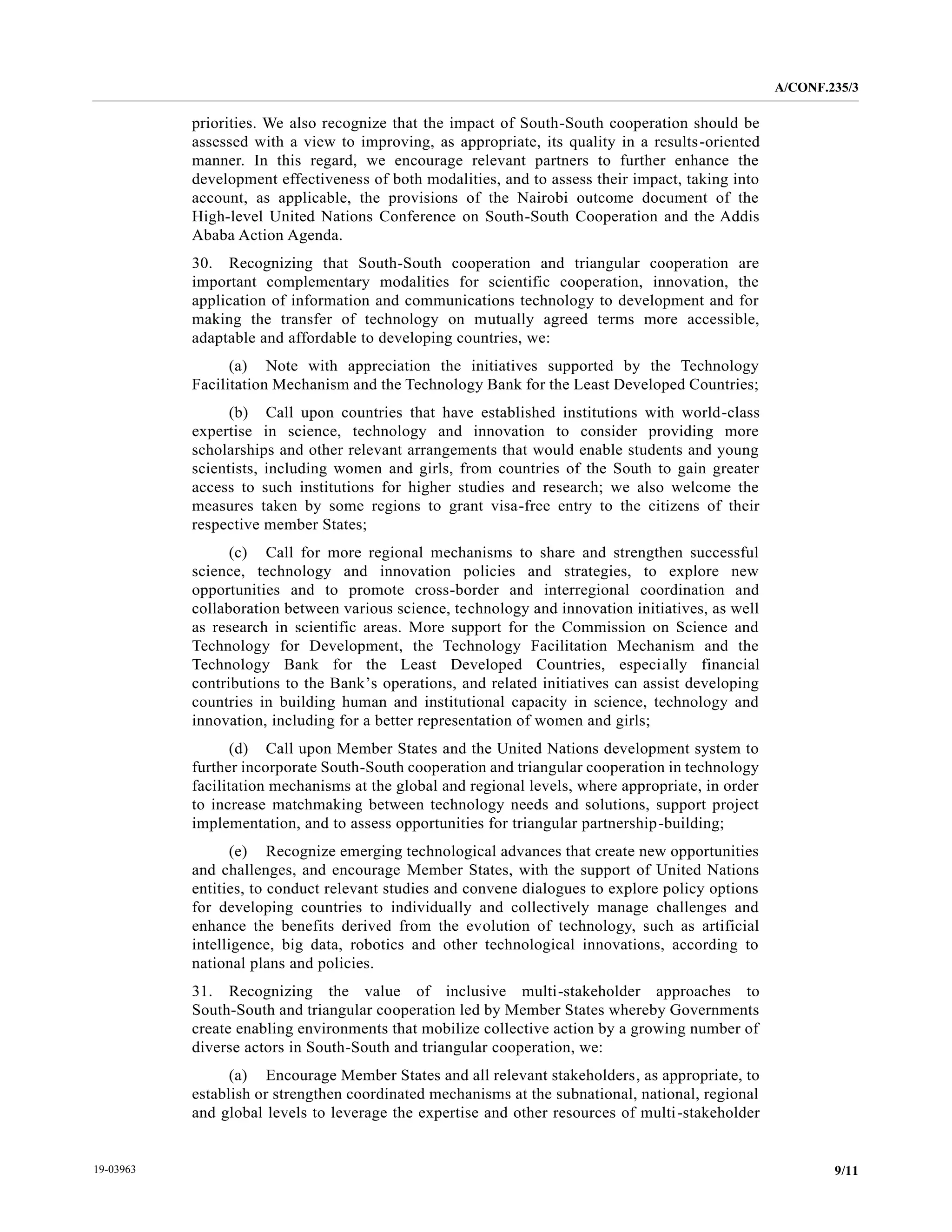 BAPA+40 Outcome Document | PDF