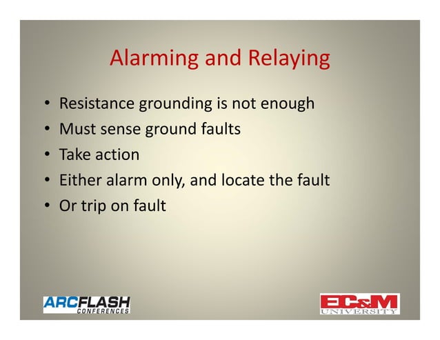 Using High Resistance Grounding to Mitigate Arc Flash Hazards | PPT