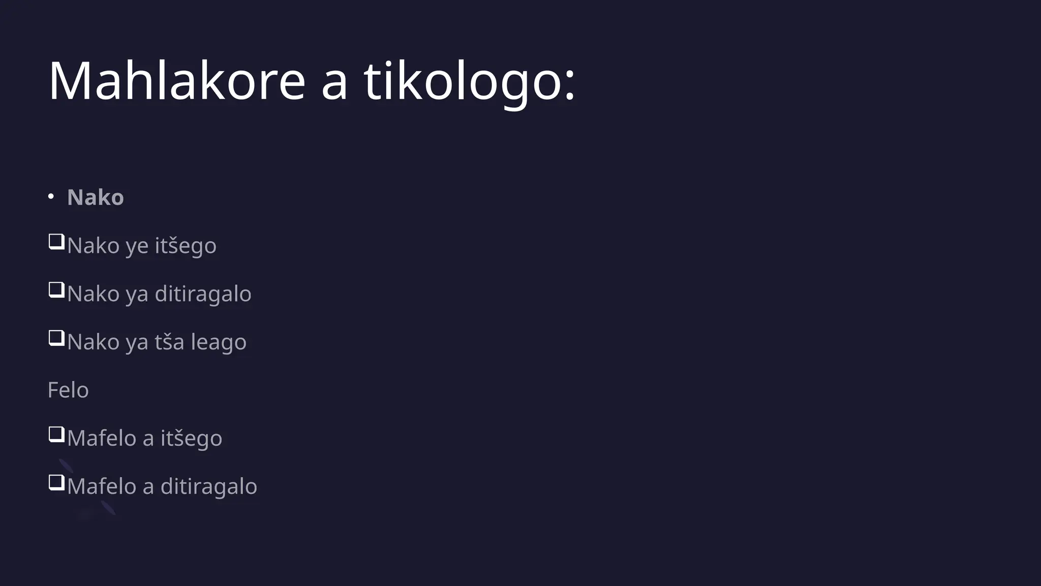 Tikologo ka ga Legokolodi la marega le ka ga Bapedi. | PPTX