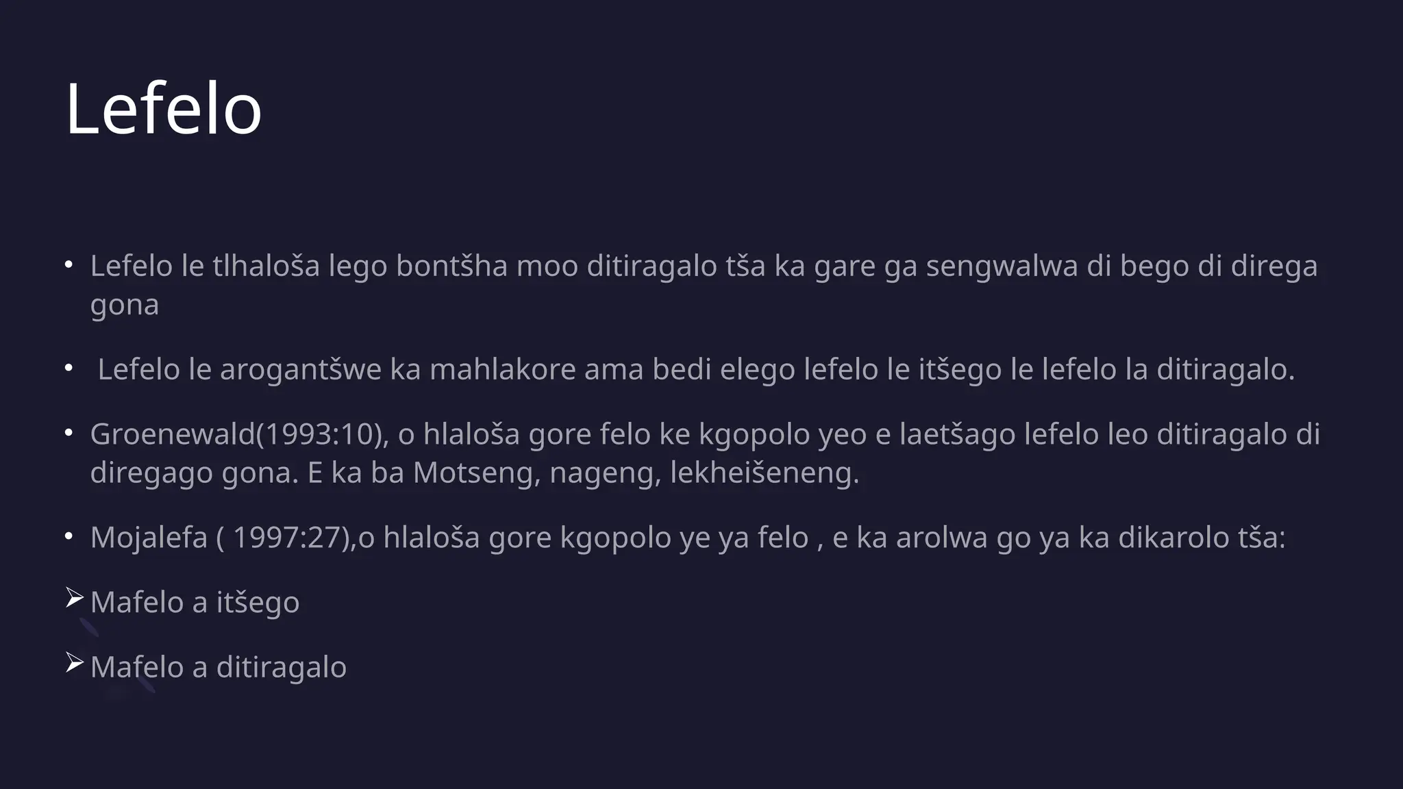 Tikologo ka ga Legokolodi la marega le ka ga Bapedi. | PPTX