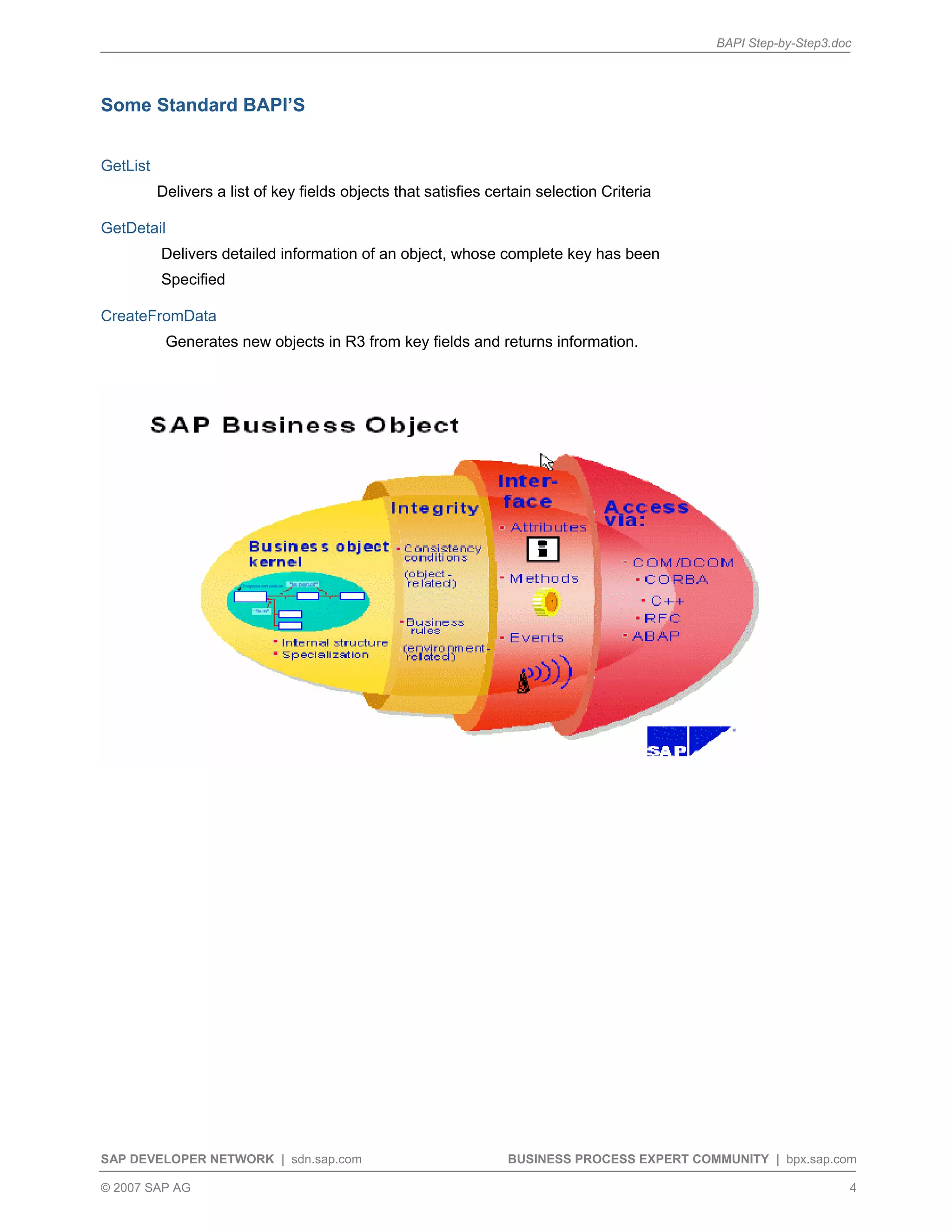 Bapi step-by-step | PDF