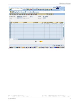 Bapi step-by-step | PDF